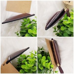 Frye | Bags | Frye Key Card Leather Wallet Wine | Poshmark